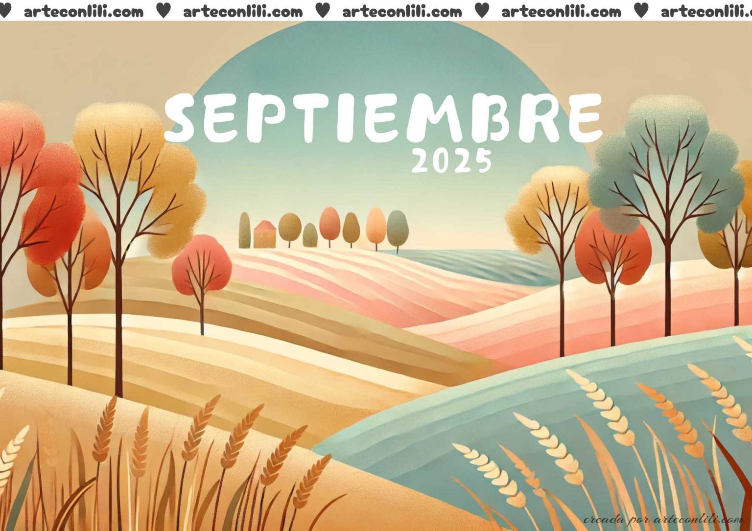 Calendario de Mesa 2025 en Horizontal, A5 con Imágenes en Colores ...