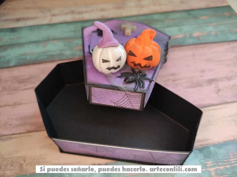 Caja Ataúd DIY: Ideas para Decoración de Halloween - arteconlili.com