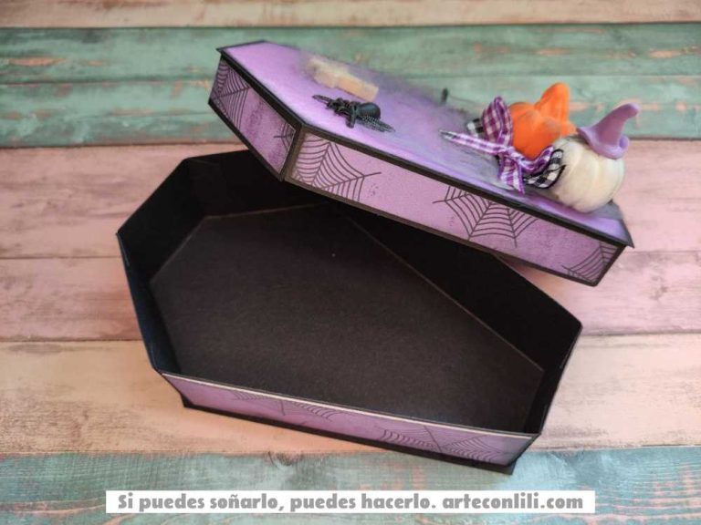 Caja Ataúd DIY: Ideas para Decoración de Halloween - arteconlili.com