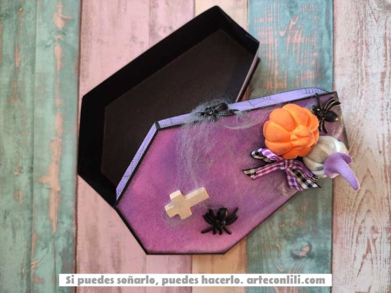 Caja Ataúd DIY: Ideas para Decoración de Halloween - arteconlili.com