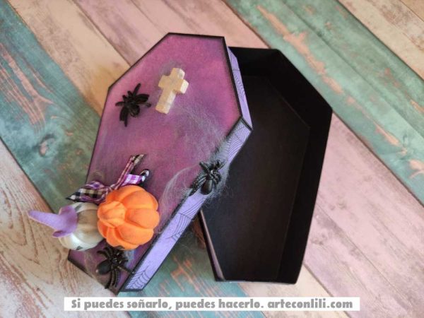 Caja Ataúd DIY: Ideas para Decoración de Halloween - arteconlili.com
